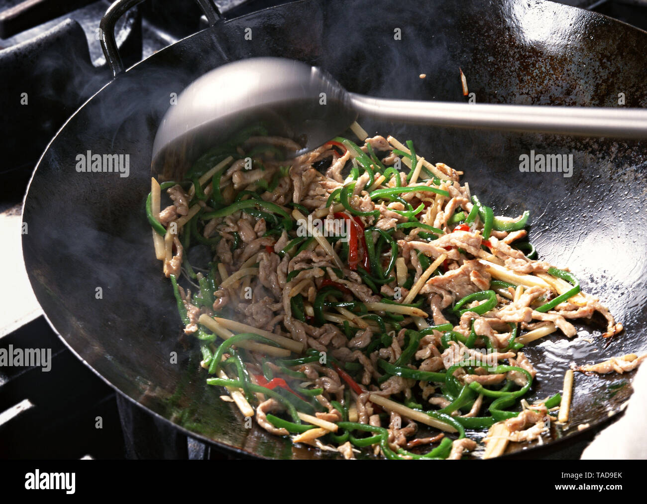 the process of cooking unique and attractive Asian food Stock Photo - Alamy