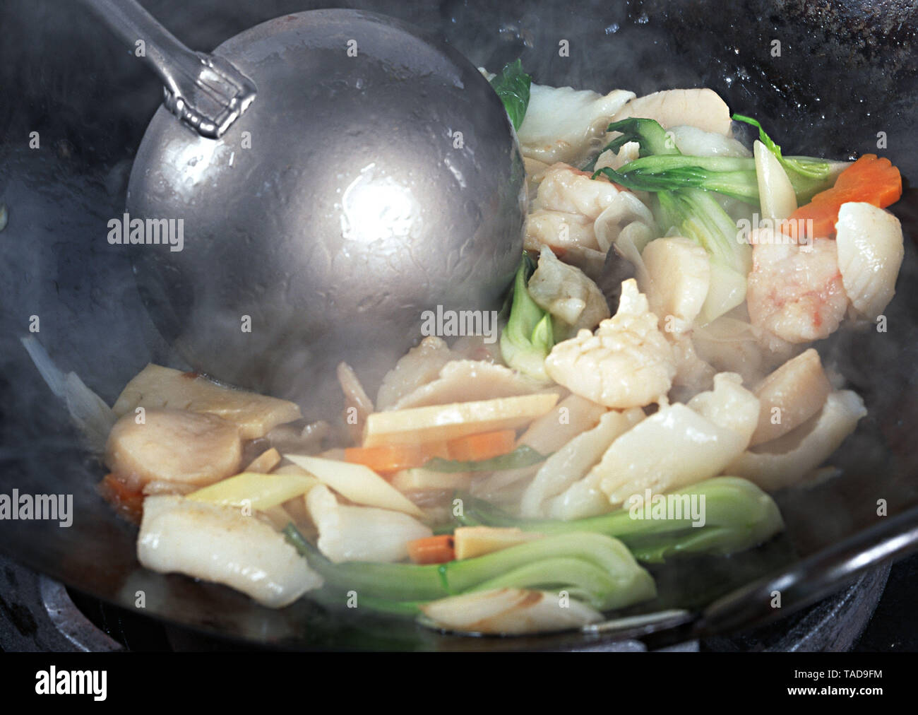 the process of cooking unique and attractive Asian food Stock Photo - Alamy