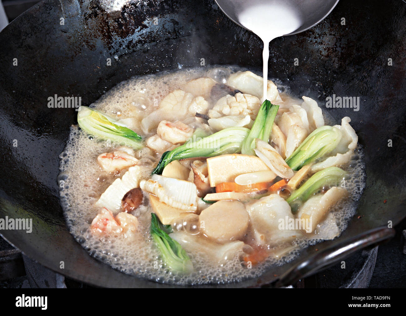 the process of cooking unique and attractive Asian food Stock Photo - Alamy