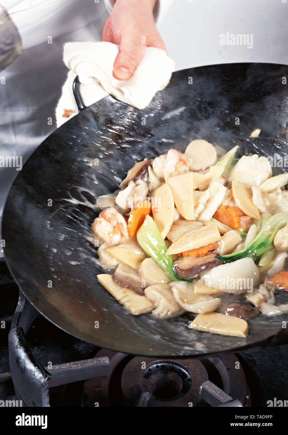 the process of cooking unique and attractive Asian food Stock Photo - Alamy