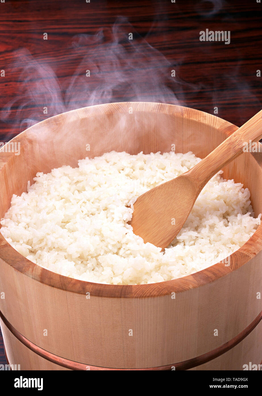 cook hot white rice Stock Photo - Alamy