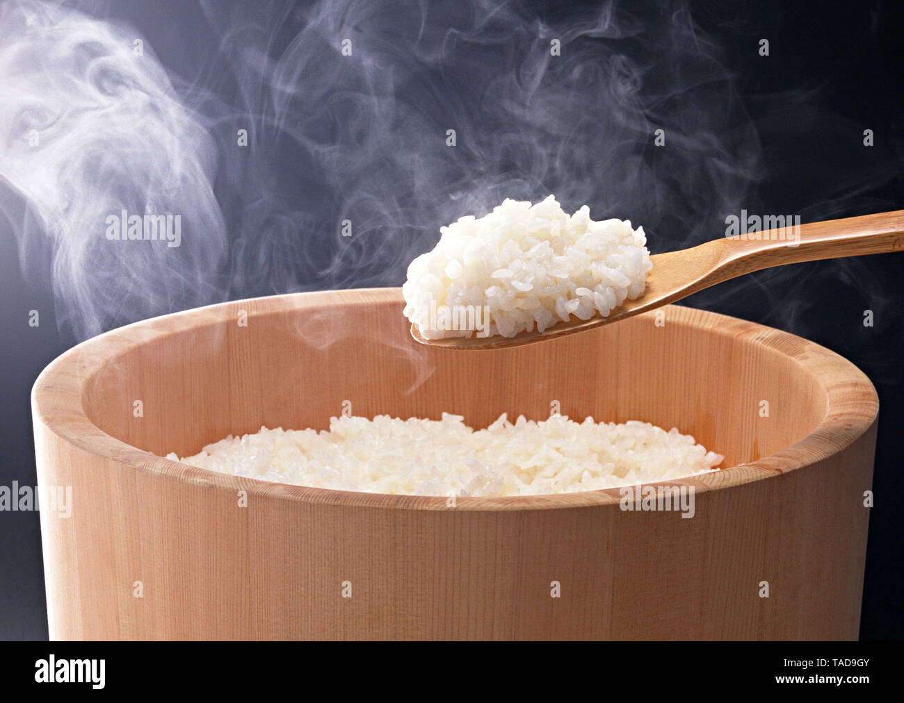 cook hot white rice Stock Photo - Alamy