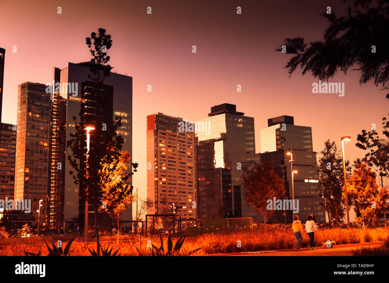 Santa fe city mexico aerial view hi-res stock photography and images ...