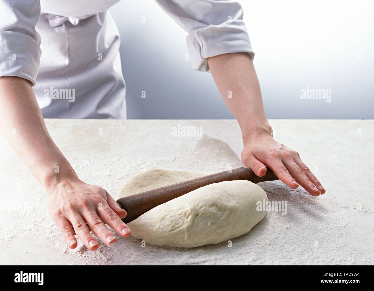 the process of making bread dough Stock Photo - Alamy