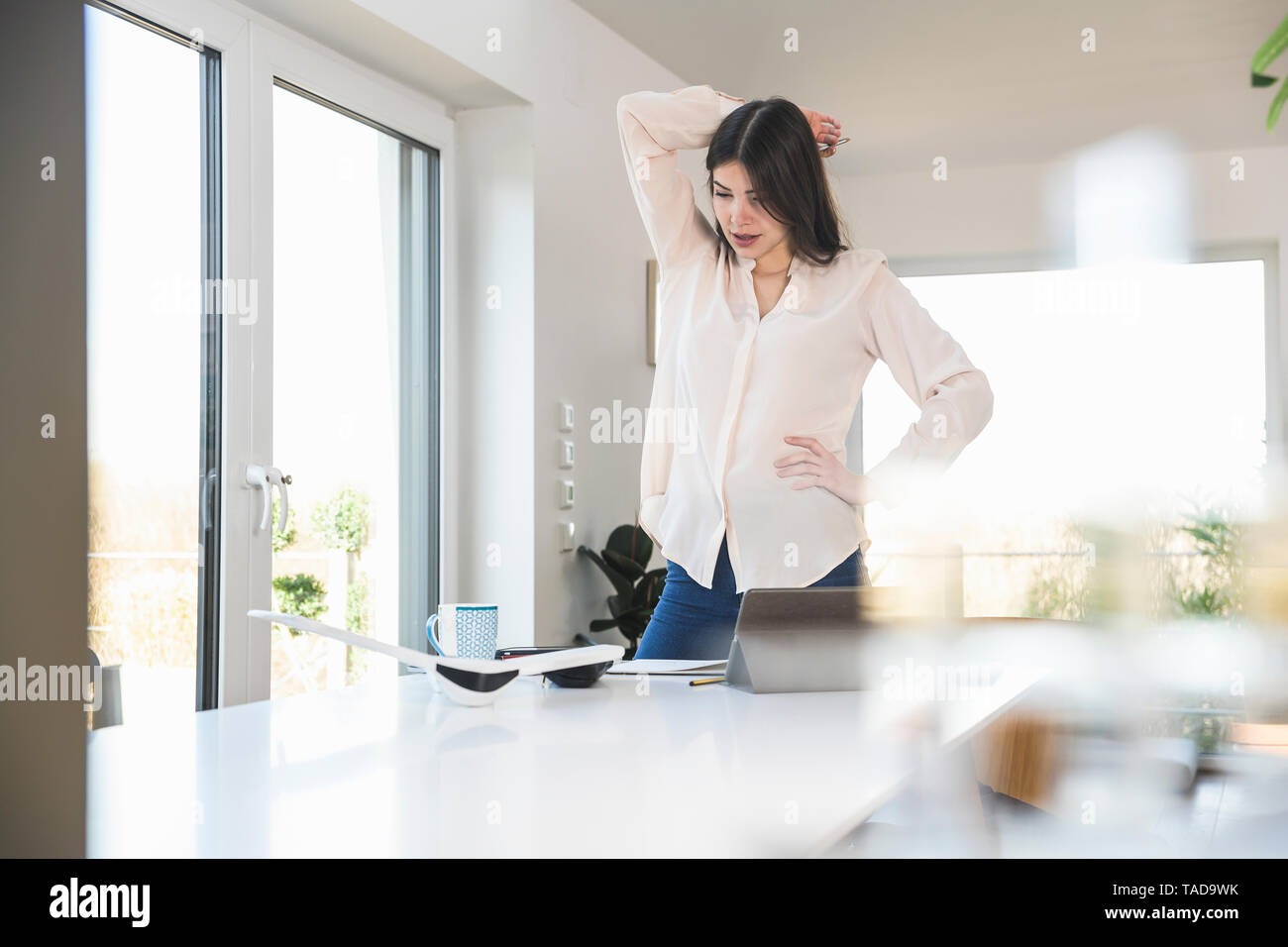 Occupation long hair job model hi-res stock photography and images - Alamy