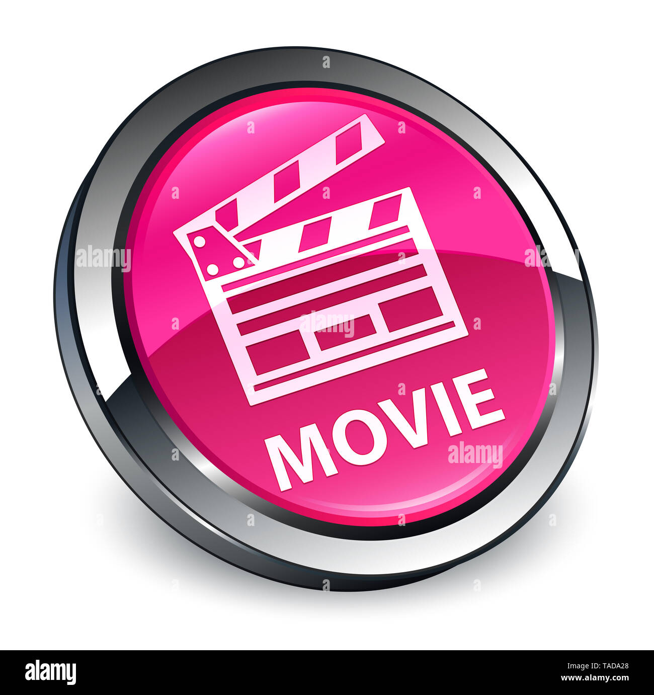 Movie cinema clip icon isolated hi-res stock photography and images - Alamy