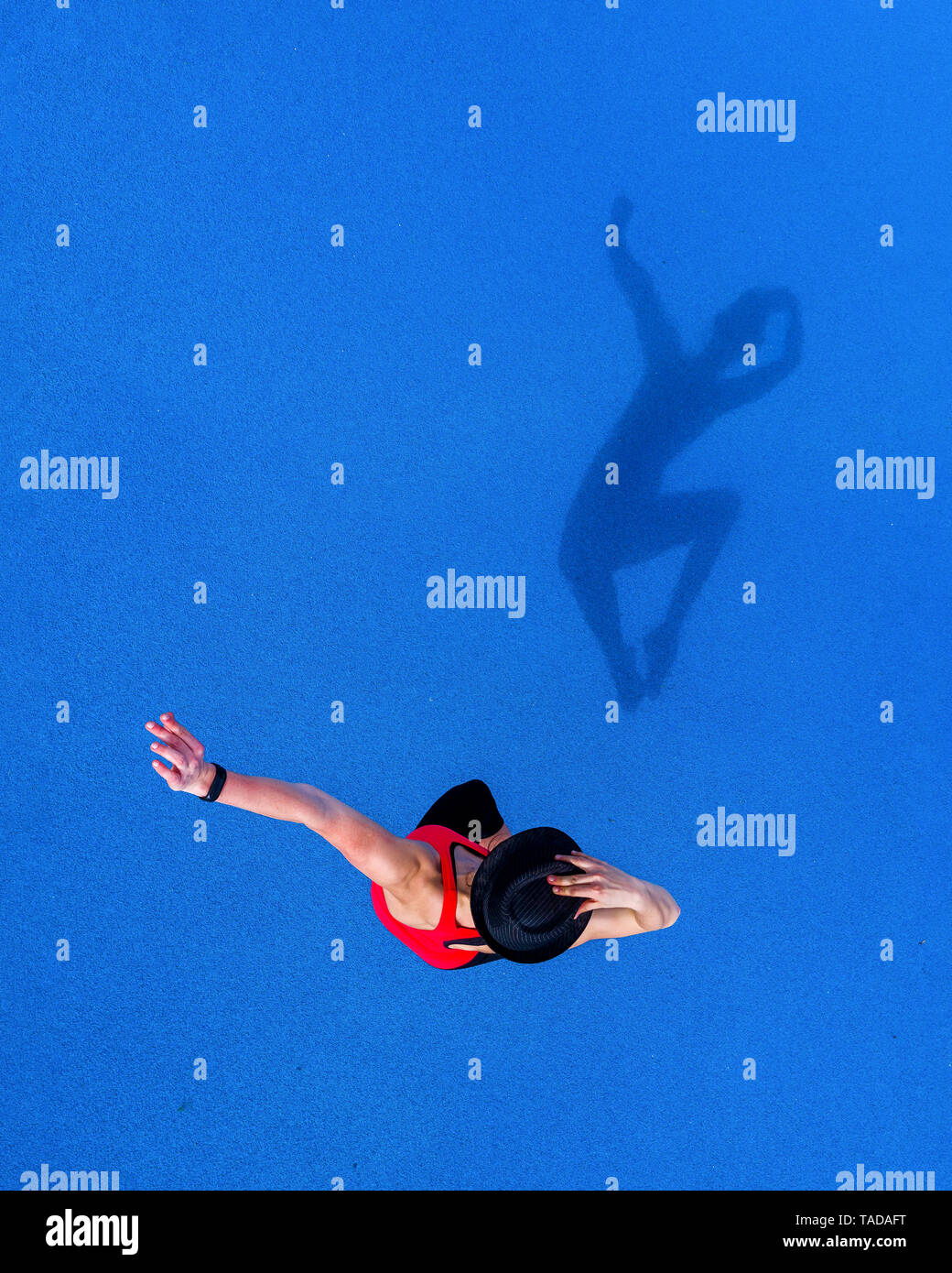 Blue background with shadow hi-res stock photography and images - Alamy