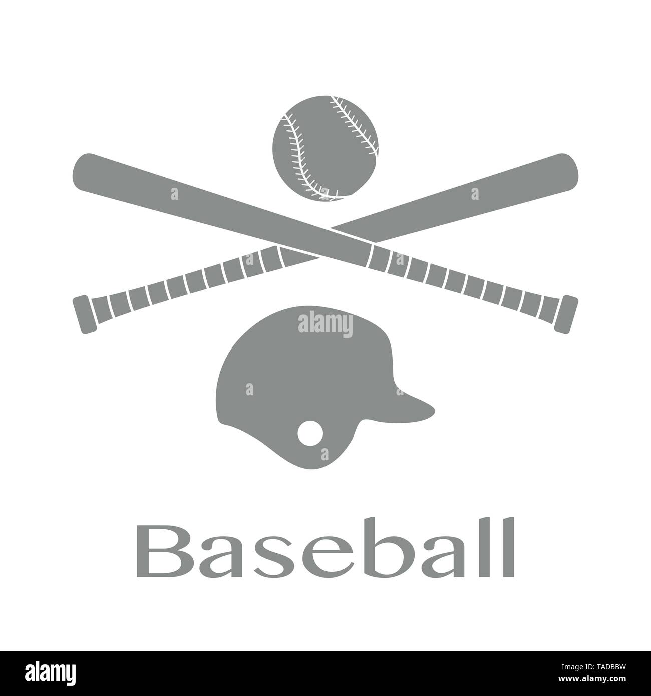 Vector illustration with baseball bats, ball, helmet. Sports background ...
