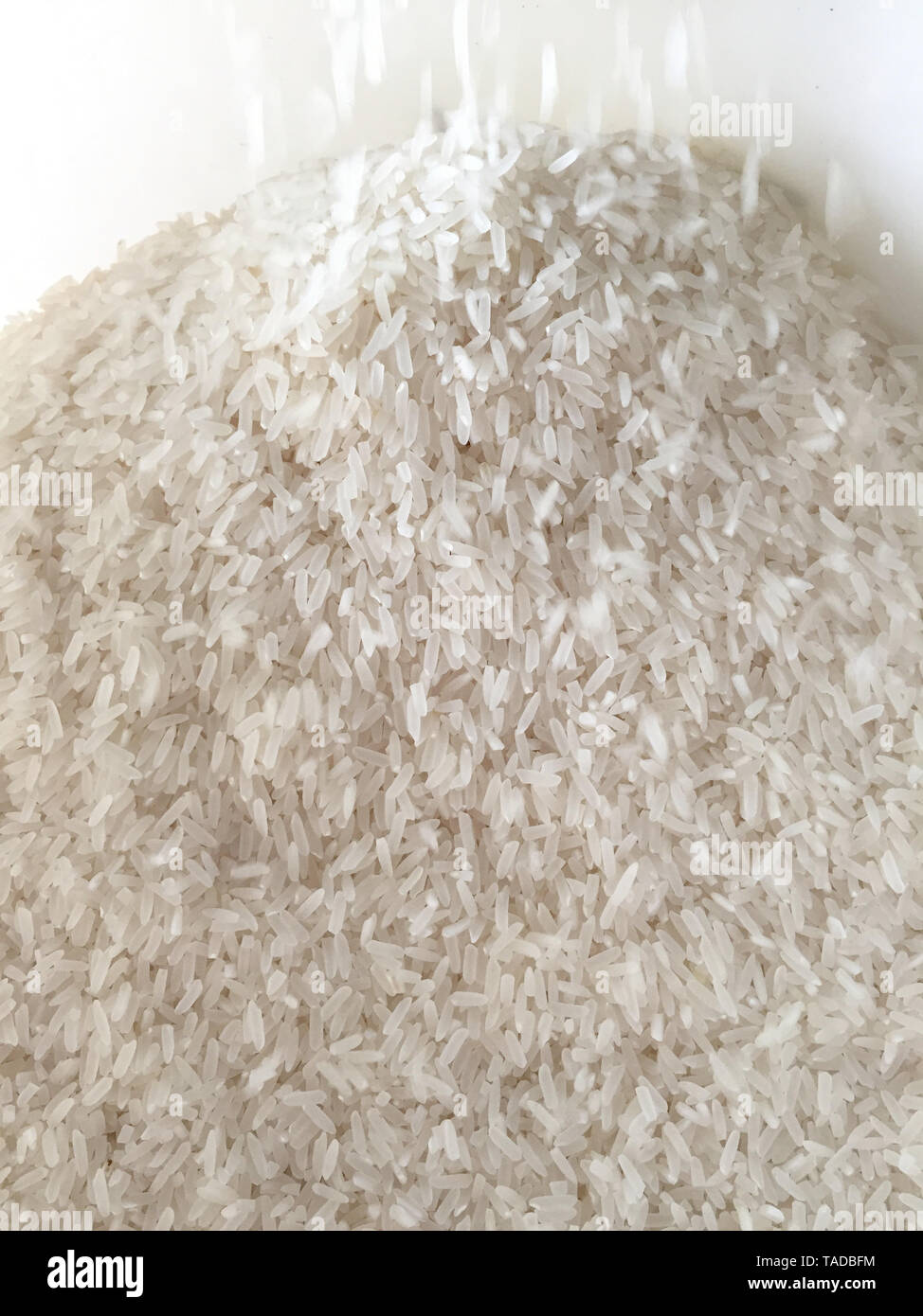Rice texture close up. Natural rice background and texture. Thai rice ...