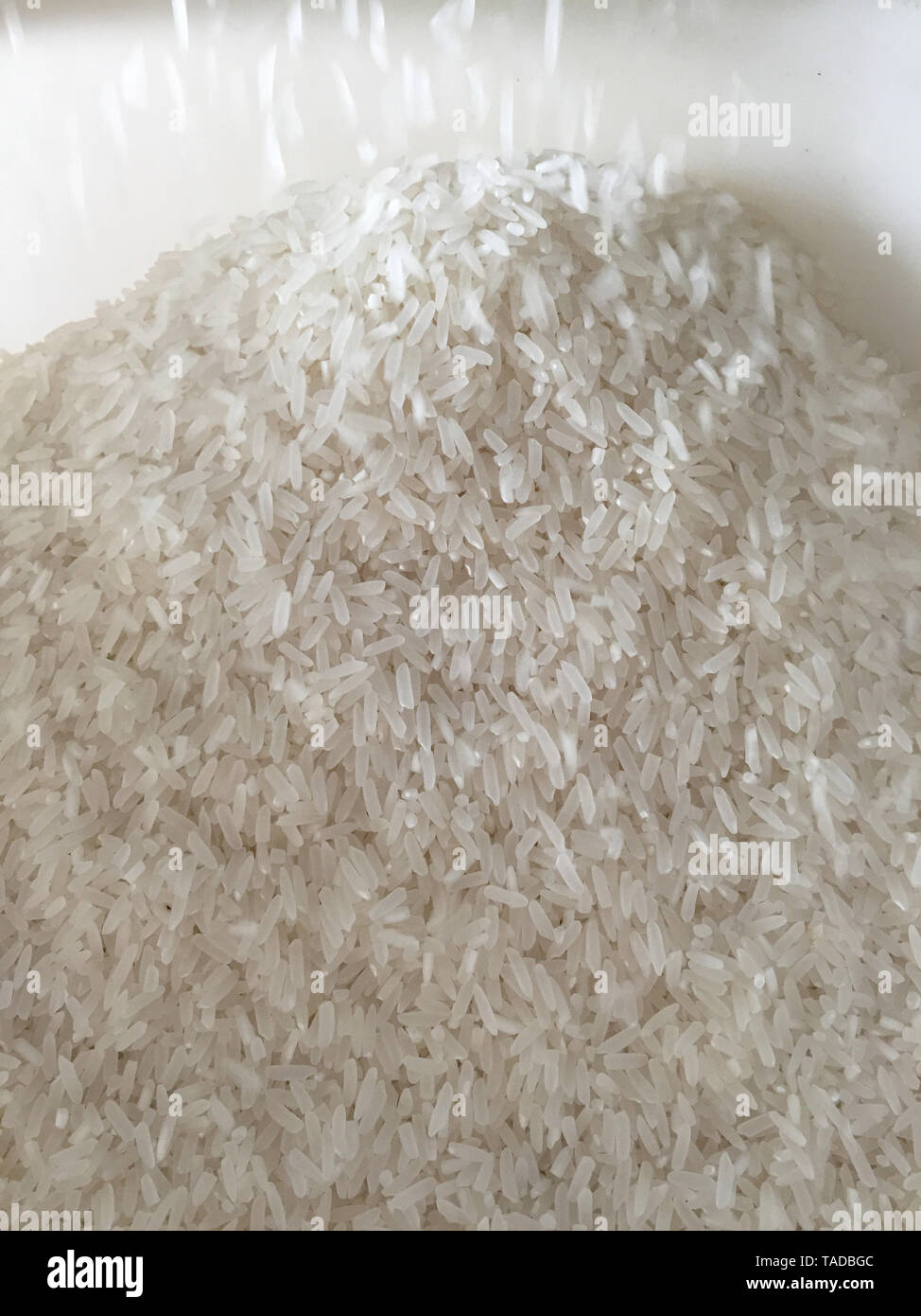 Rice texture close up. Natural rice background and texture. Thai rice ...