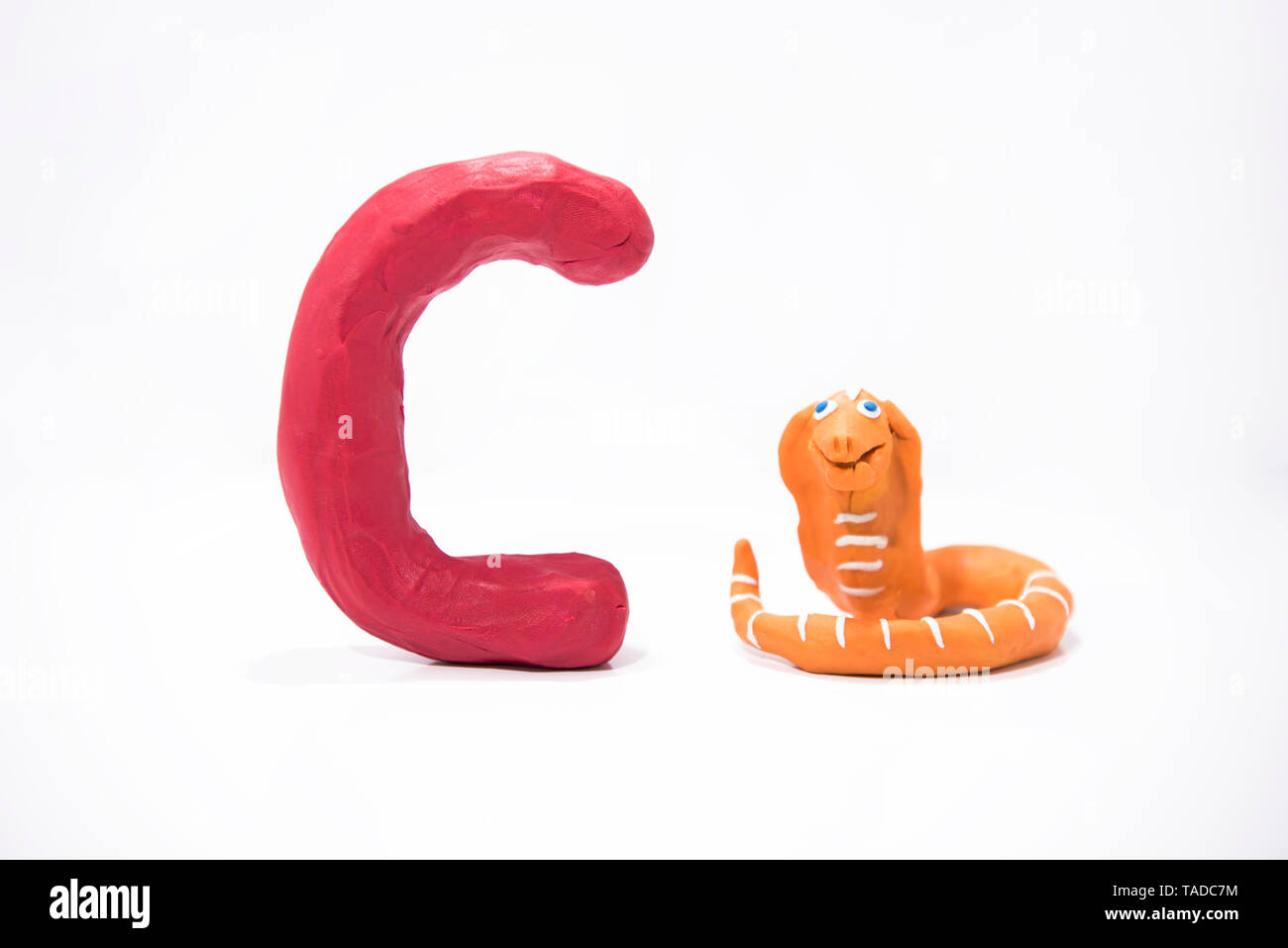 Letters made from Play Clay with some visualizations Stock Photo - Alamy