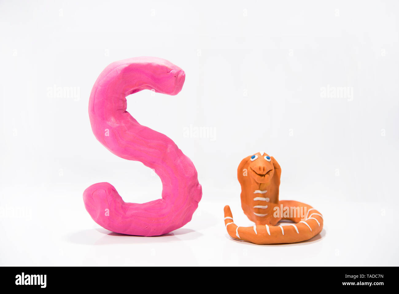 Letters made from Play Clay with some visualizations Stock Photo - Alamy