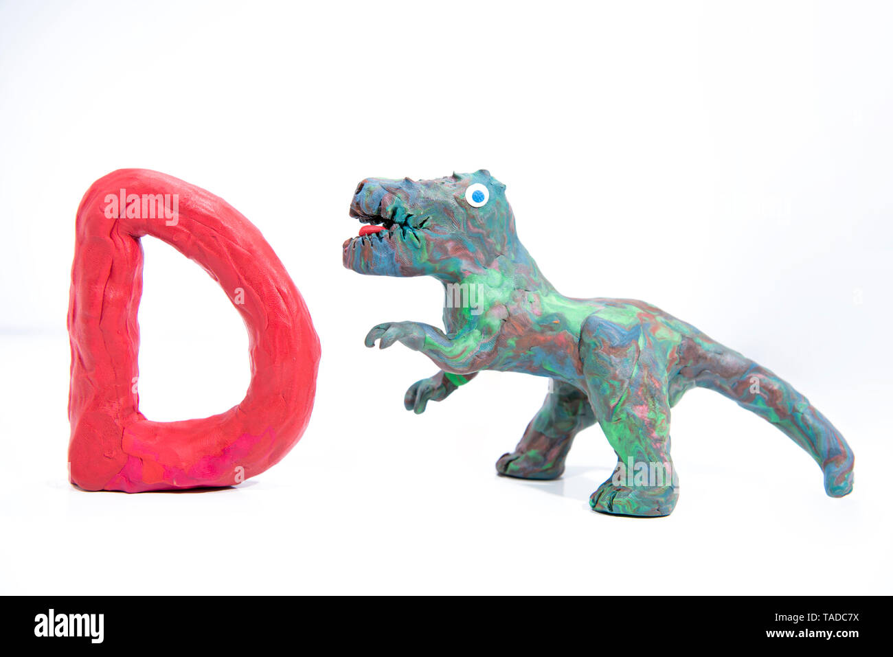 Letters made from Play Clay with some visualizations Stock Photo - Alamy