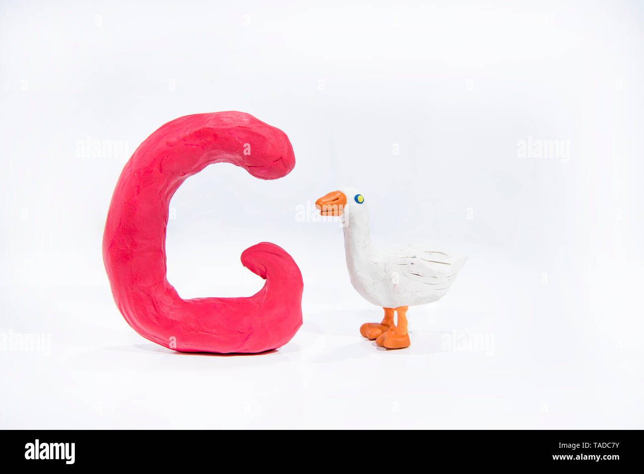 Letters made from Play Clay with some visualizations Stock Photo - Alamy