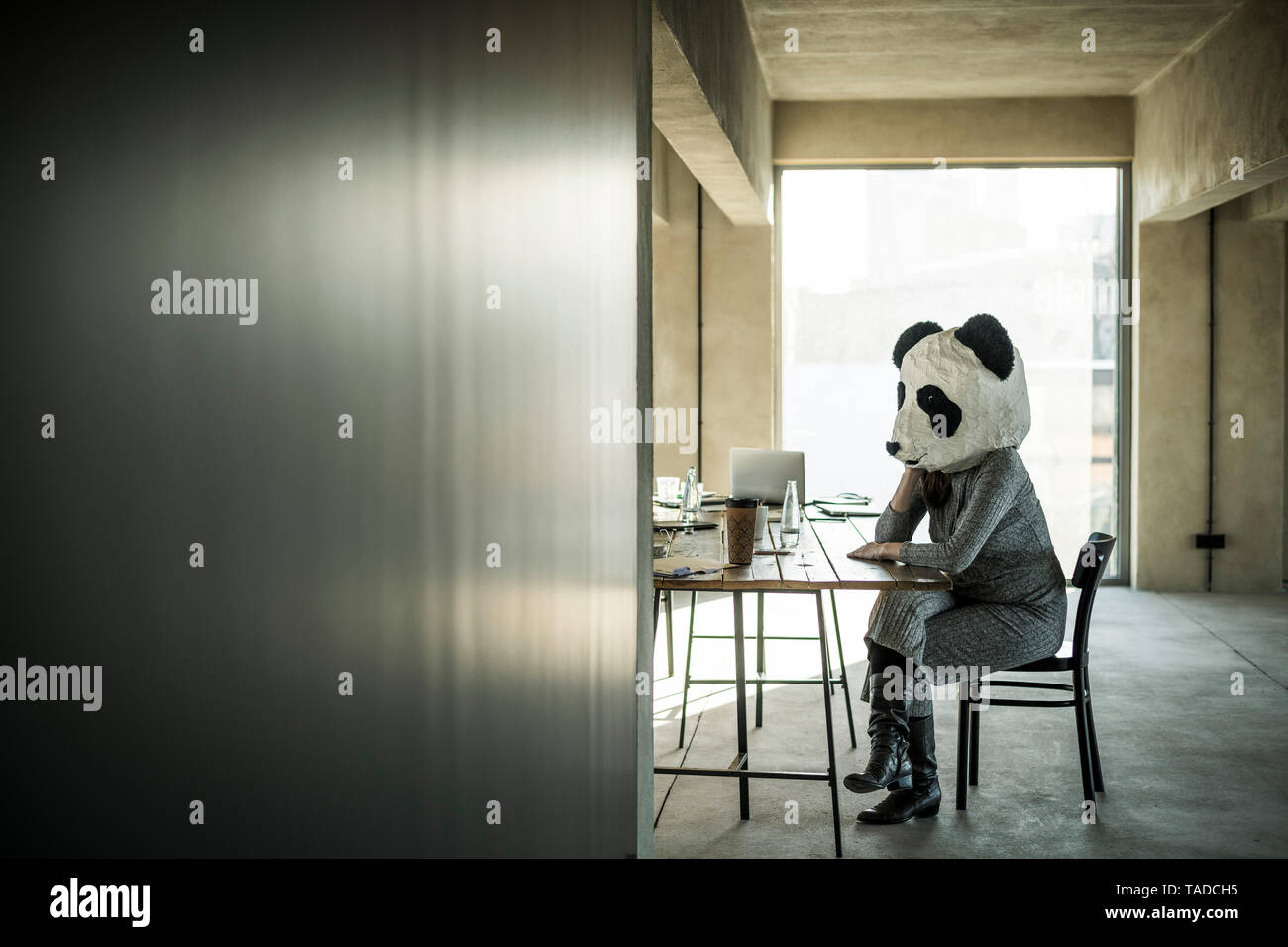 Lone Person In Office