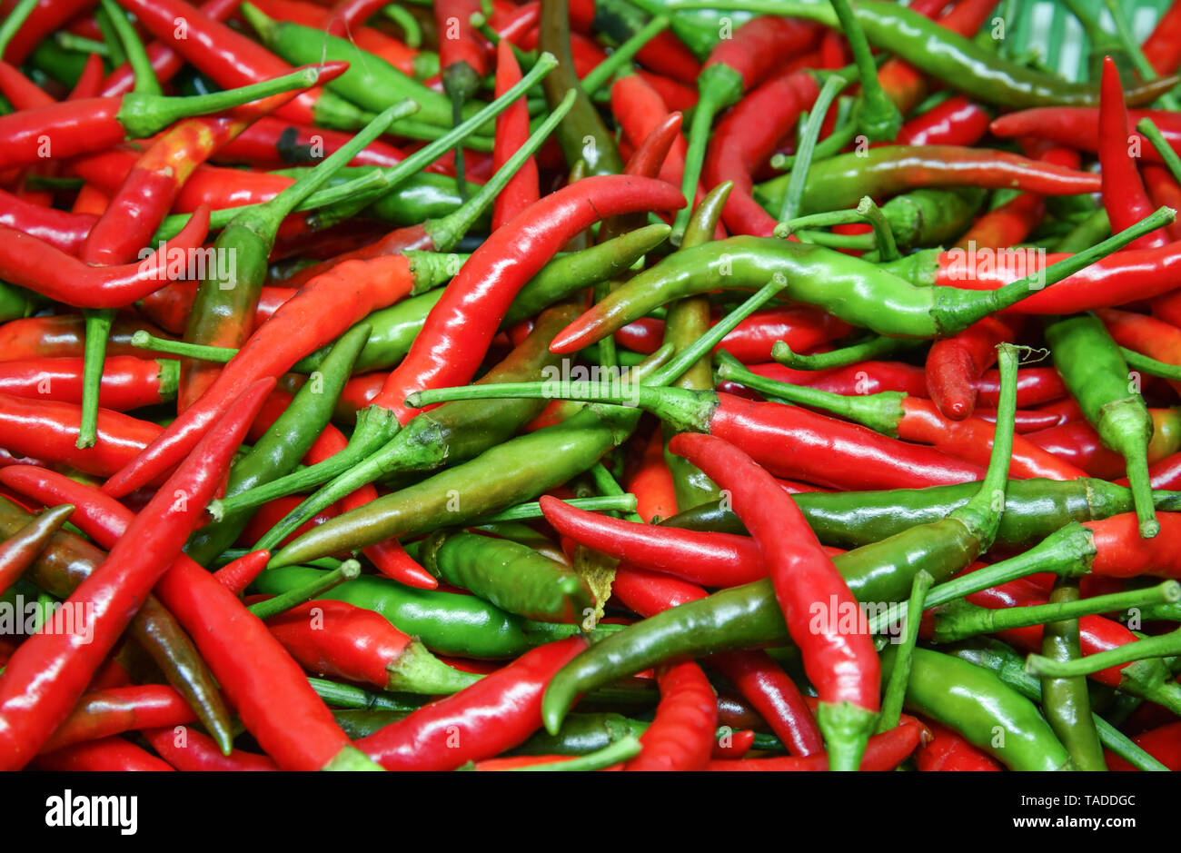 Chili background / Fresh red and green chilli pepper texture Stock ...