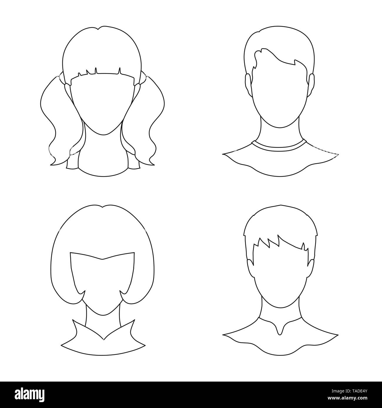 Isolated object of professional and photo icon. Set of professional and ...