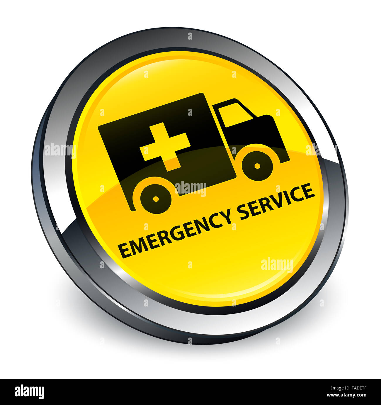 Yellow emergency vehicle Cut Out Stock Images & Pictures - Alamy
