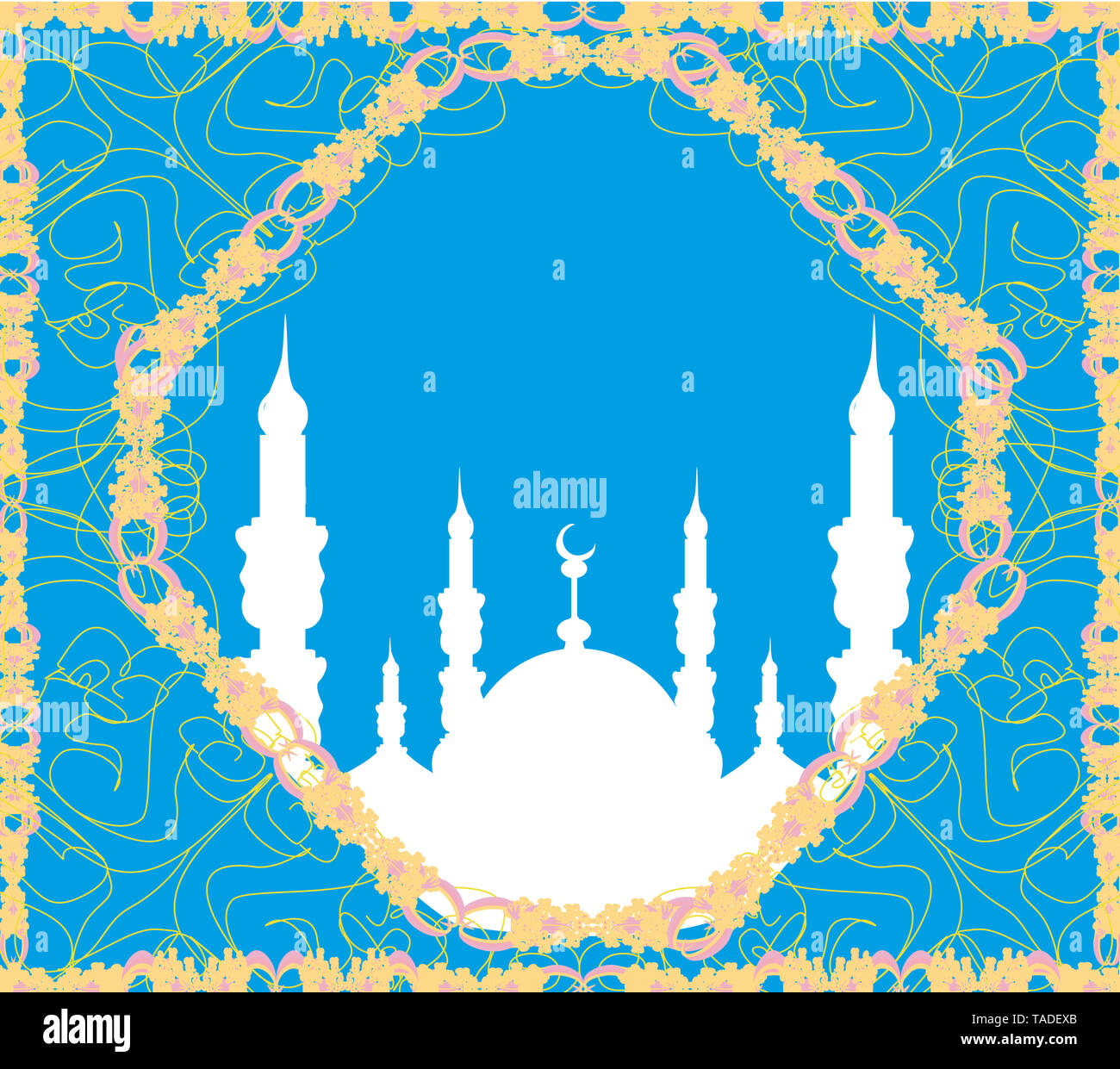 Ramadan kareem illustration lantern hi-res stock photography and images ...
