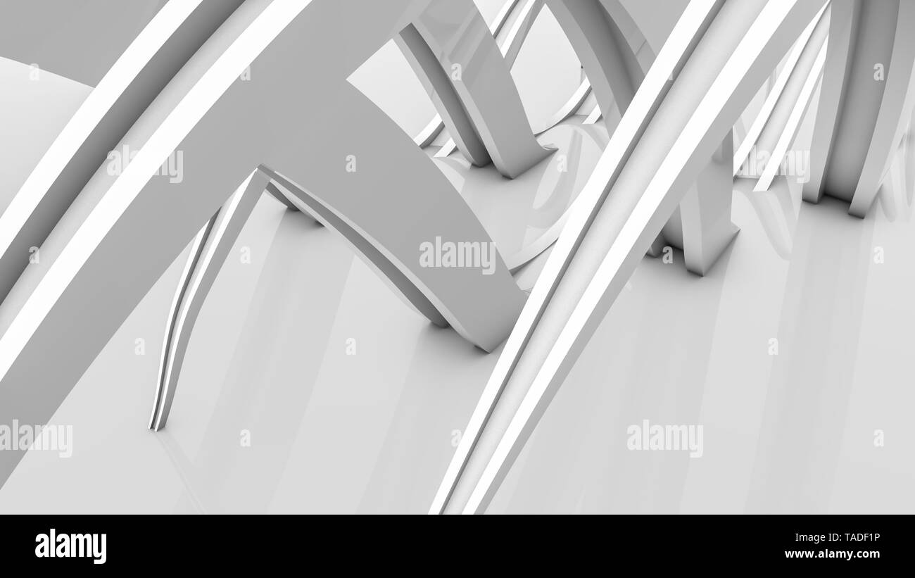 Abstract background of three-dimensional stripes. 3d render Stock Photo ...