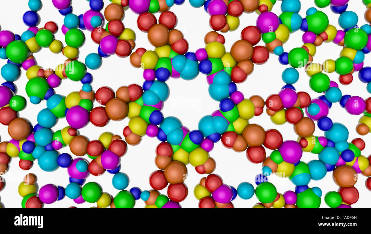 background from multi-colored spheres. Abstract rainbow illustration ...