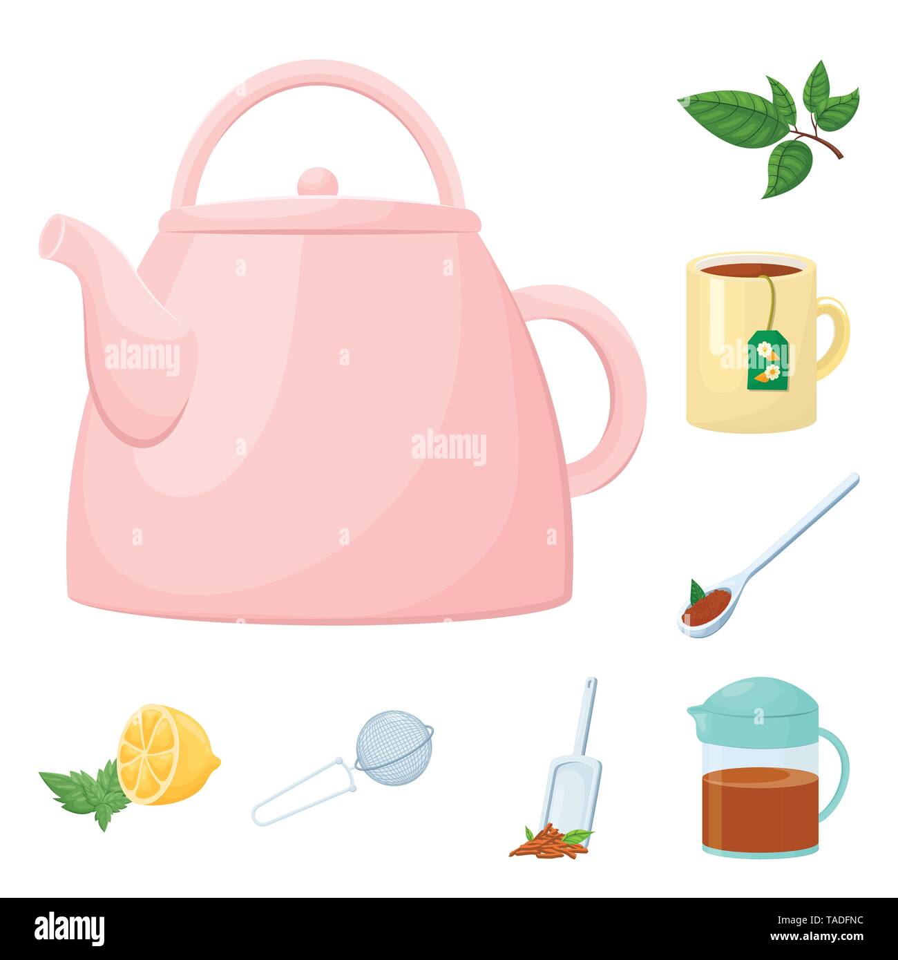 Tea cup strainer scoop Cut Out Stock Images & Pictures - Alamy