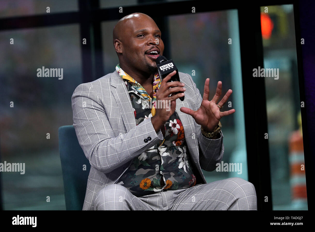 New York, USA. 23 May, 2019. Michael James Scott at the BUILD Series ...