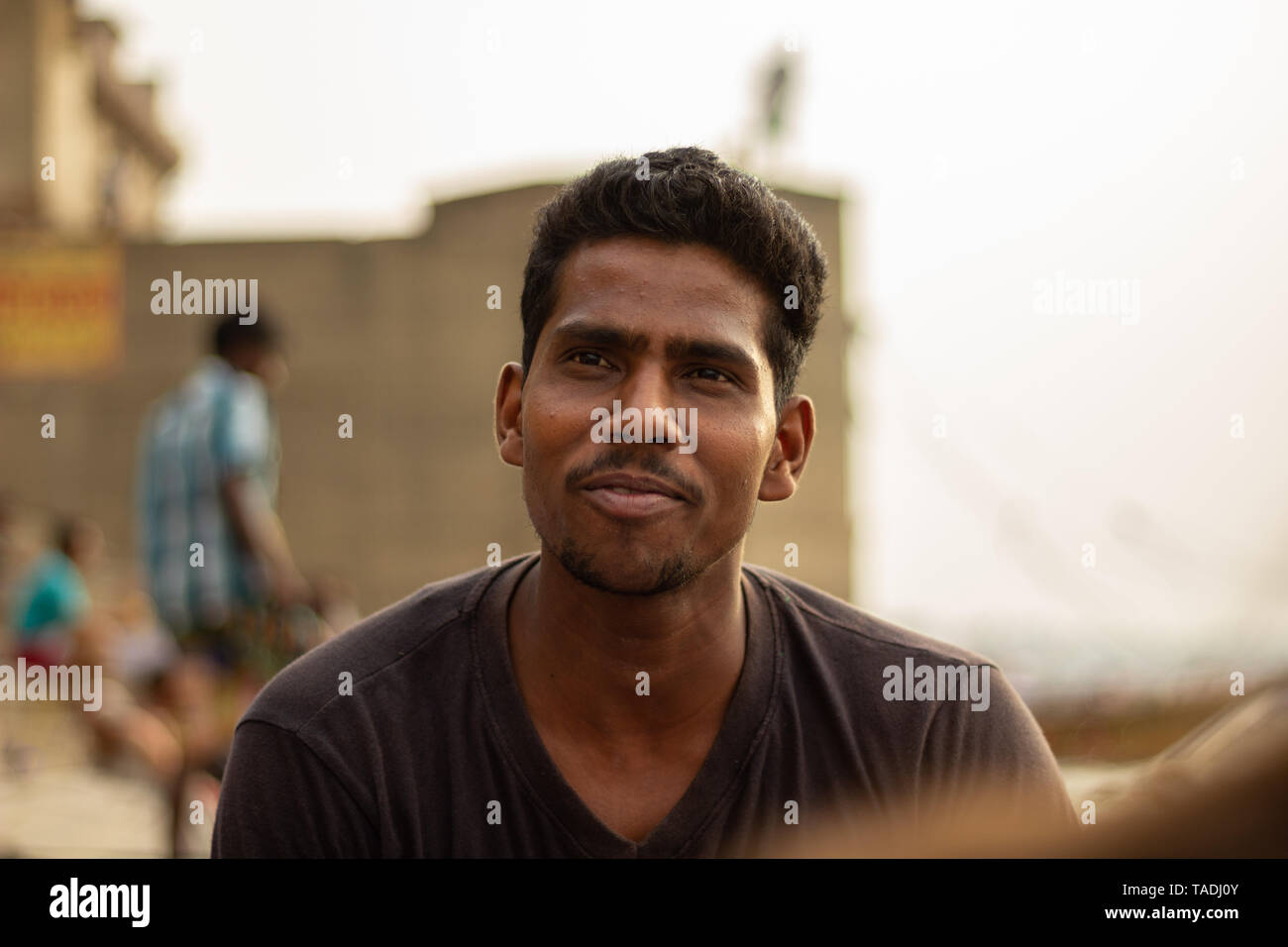 Portrait of a young Indian inspired man Stock Photo - Alamy