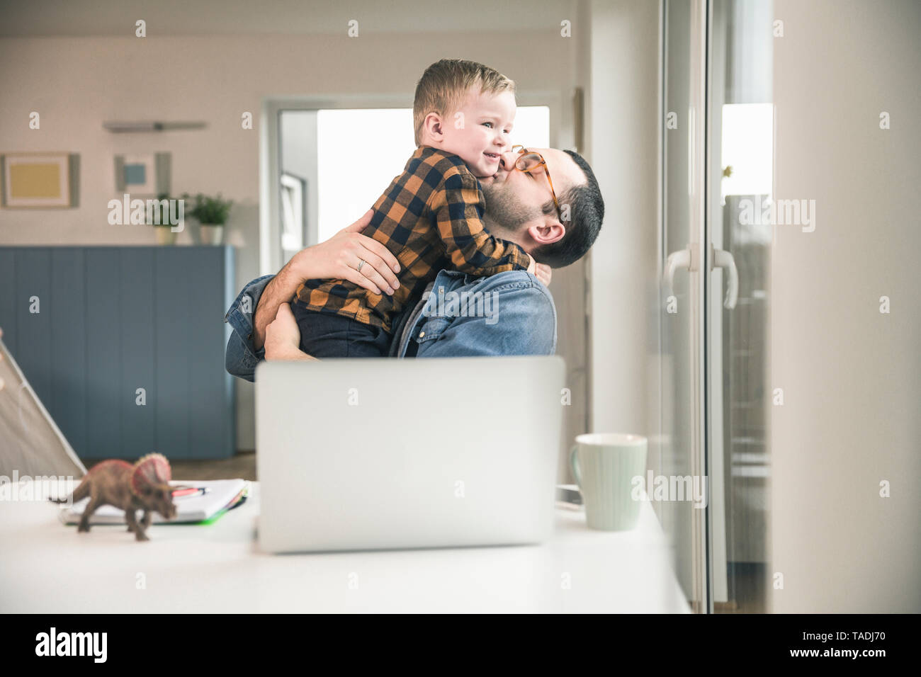 Father and son in office hi-res stock photography and images - Alamy