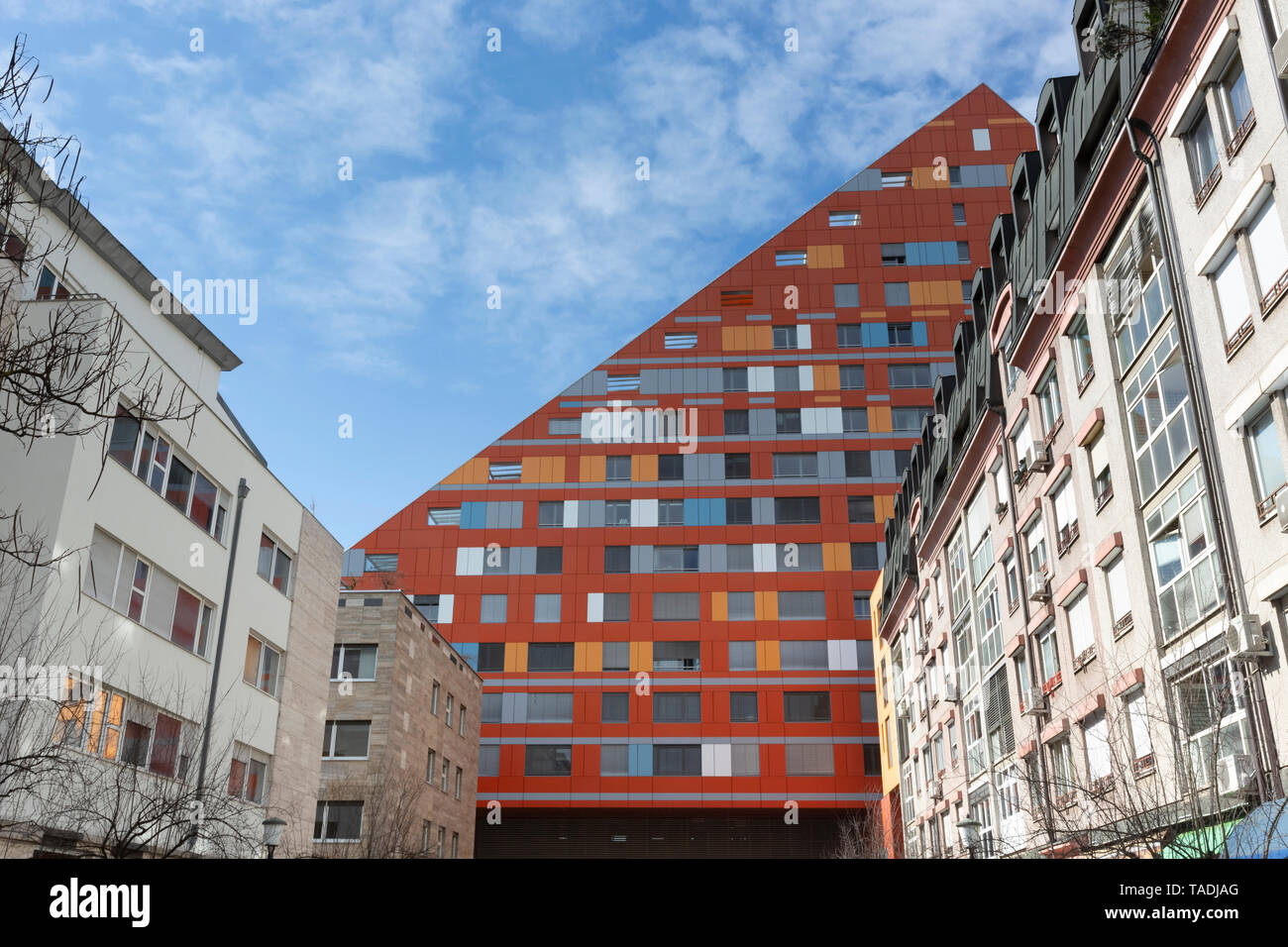 View to facade of r5 residential building hi-res stock photography and ...