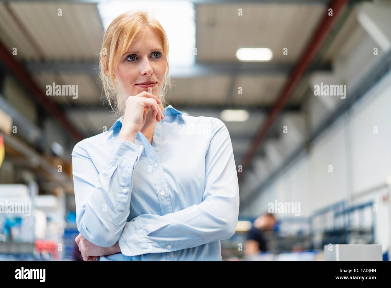Factory manager thinking hi-res stock photography and images - Alamy