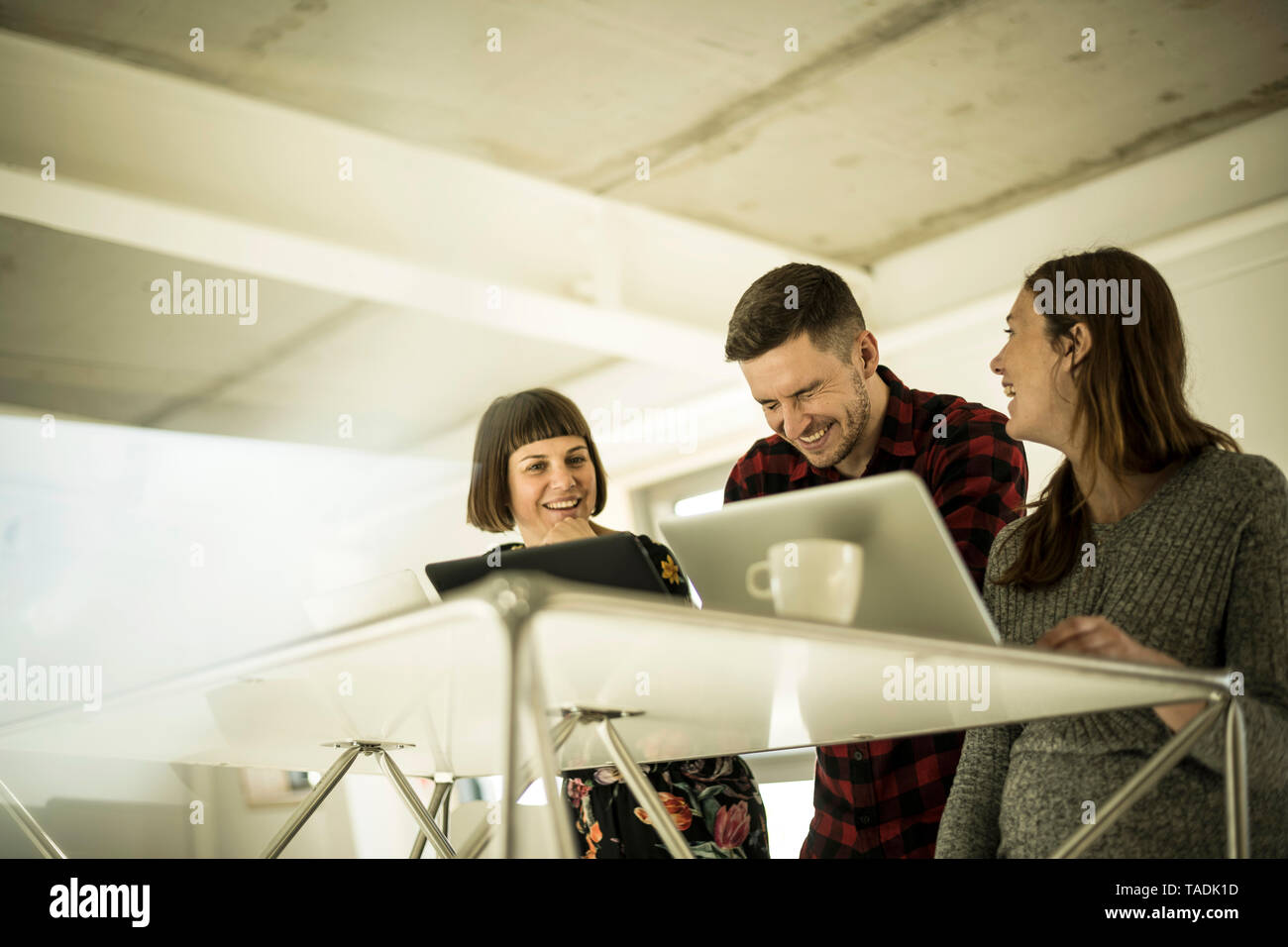 Group people having fun office hi-res stock photography and images - Alamy