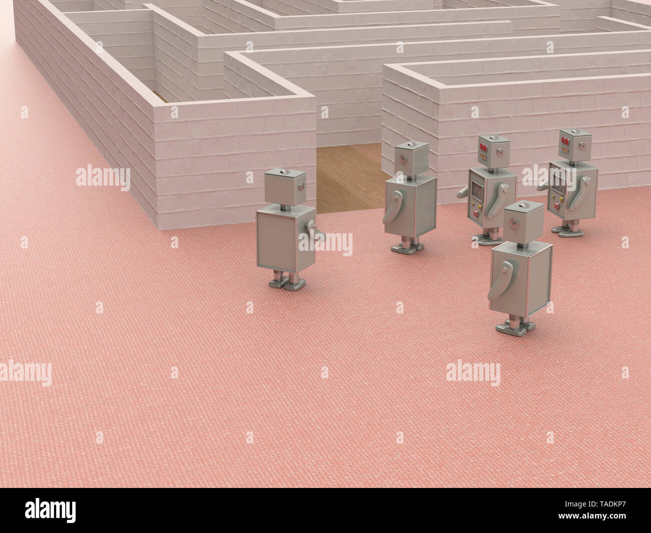 3d maze background hi-res stock photography and images - Alamy