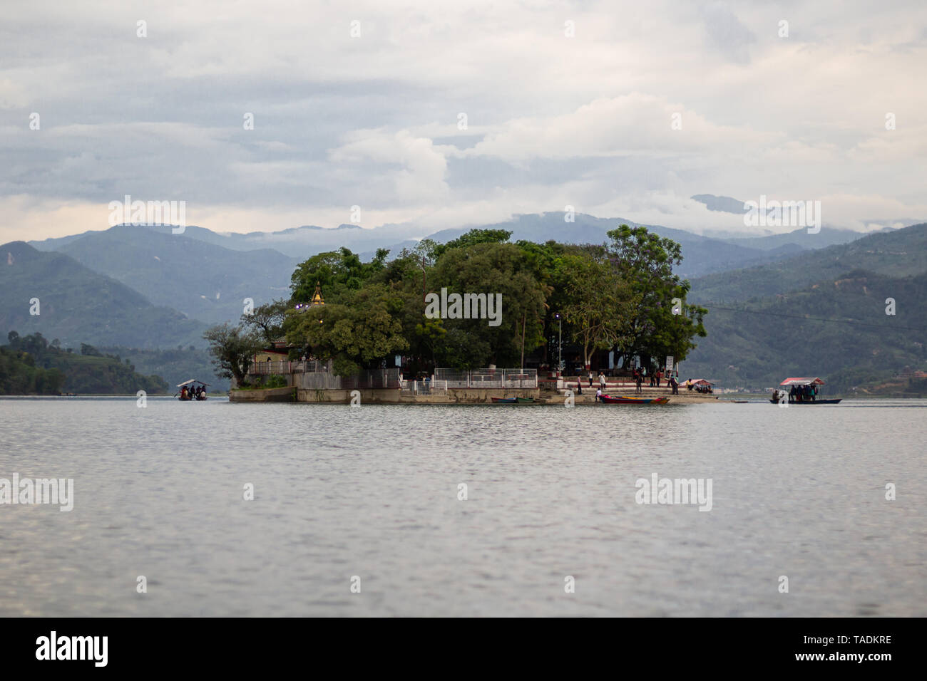 Tal Barahi Island Barahi Mandir Phewa Tal Phewa Lake Pokhara Himalayan ...