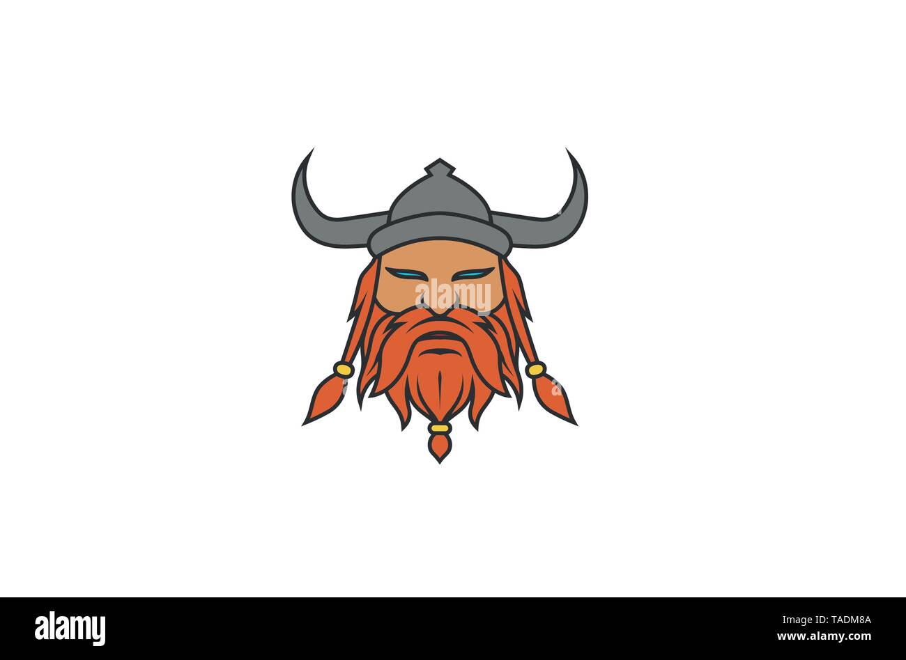Creative Viking Head Logo Stock Vector Image & Art - Alamy
