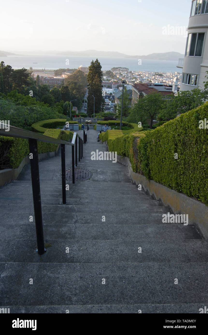 Lyon street steps san francisco hi-res stock photography and images - Alamy