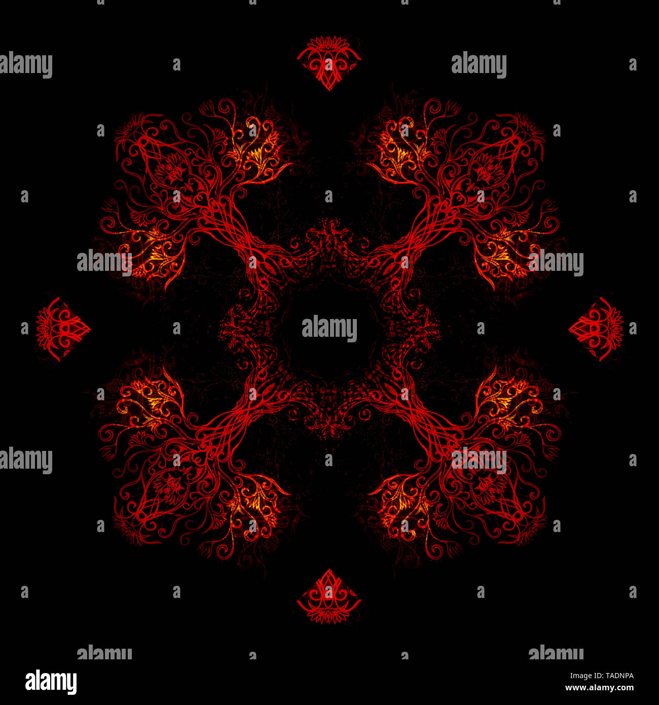 mandala made of sacred ornamental tree of life symbol Stock Photo - Alamy