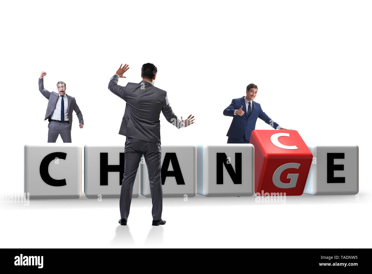 Transformation change concept businessman Cut Out Stock Images ...