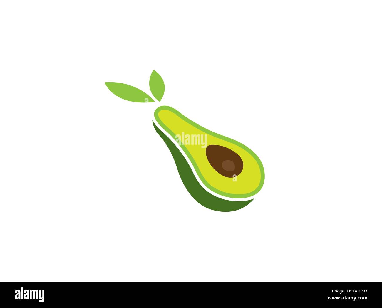 Avocado logo Stock Vector Images - Alamy