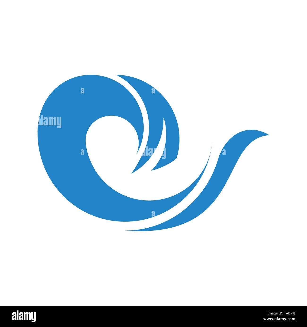 Waves icon on background for graphic and web design. Simple vector sign ...