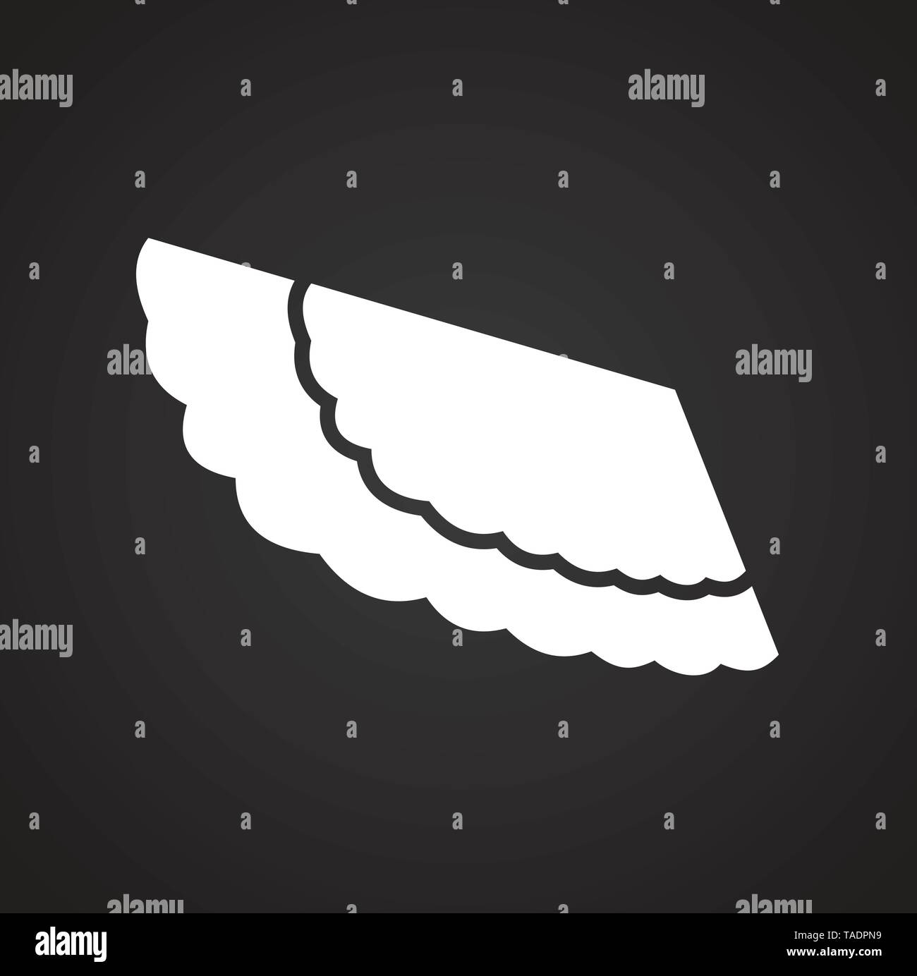 Wing icon on white background for graphic and web design. Simple vector ...