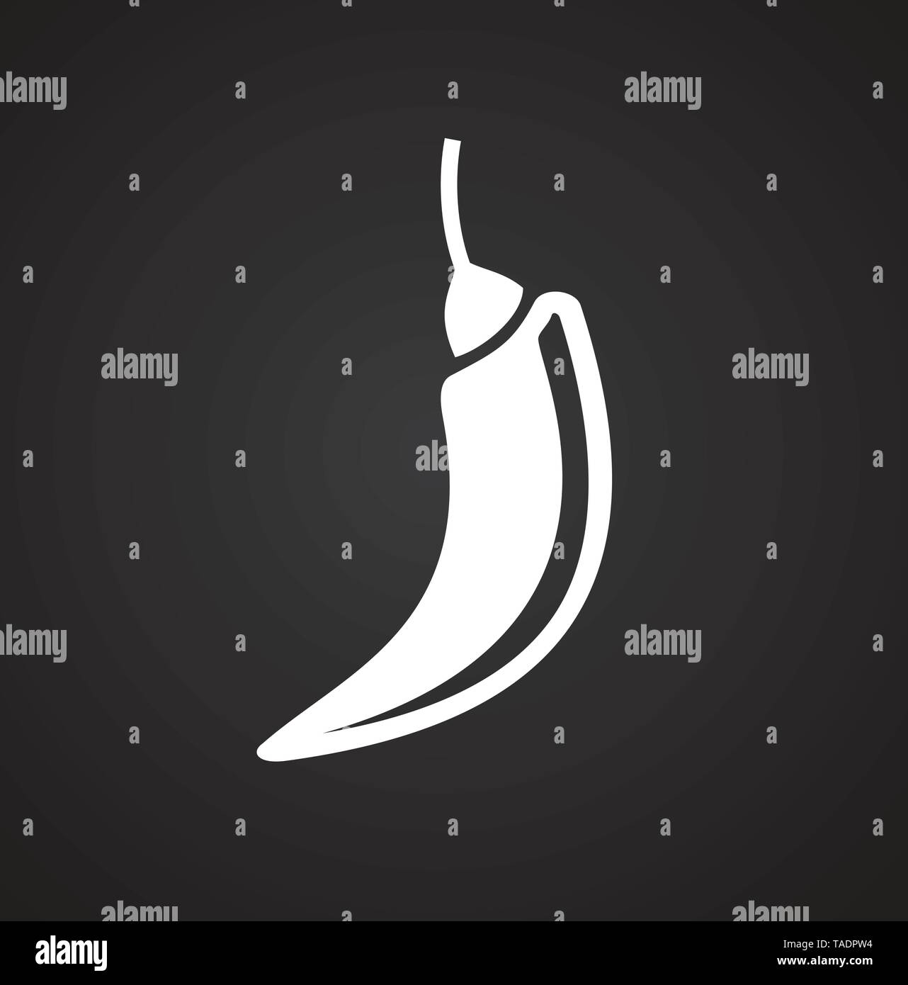 Red Hot pepper icon on background for graphic and web design. Simple ...
