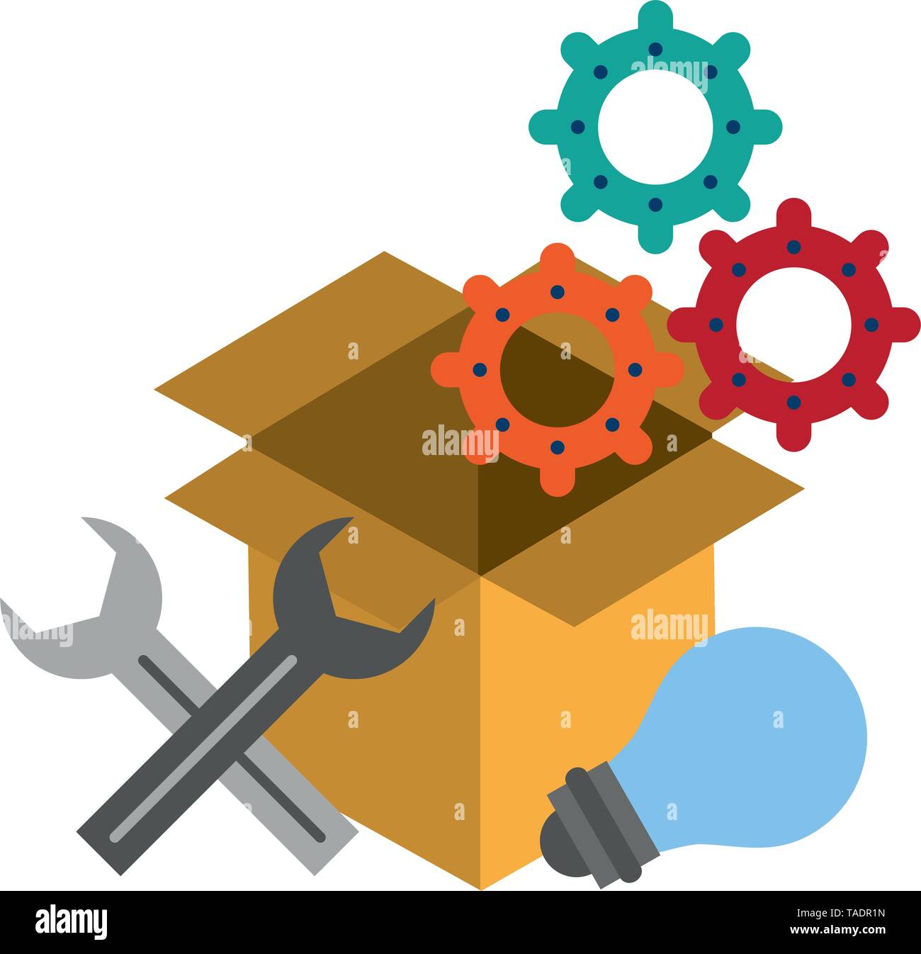 Technical support technology symbols vector illustration Stock Vector ...