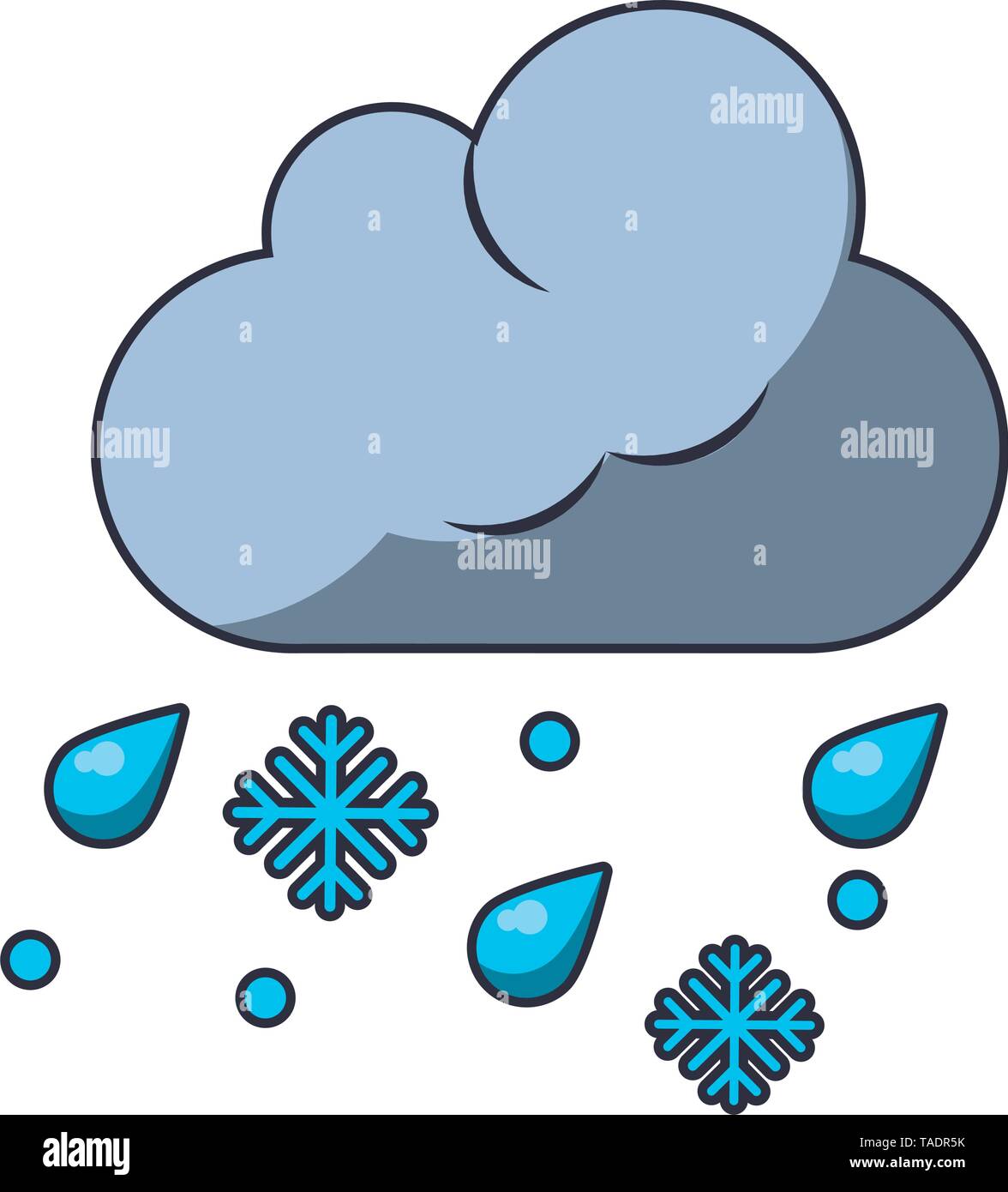 Snow Symbol Weather Forecast High Resolution Stock Photography and ...