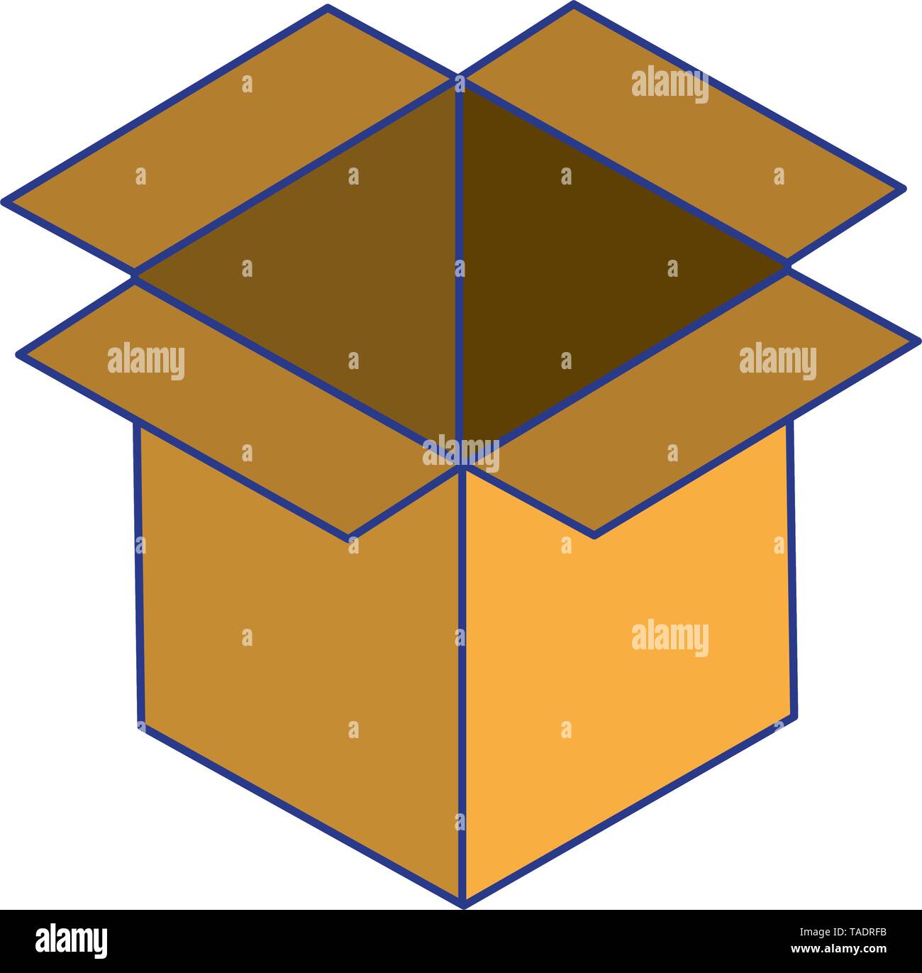 Carboard box open symbol isolated Stock Vector Image & Art - Alamy