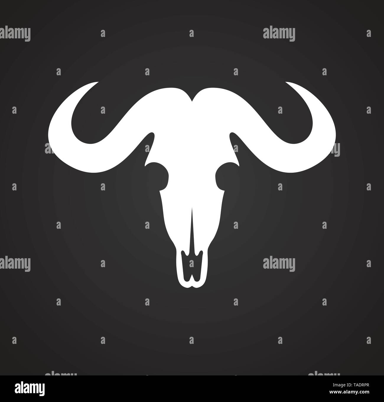 Animal skull icon on background for graphic and web design. Simple ...