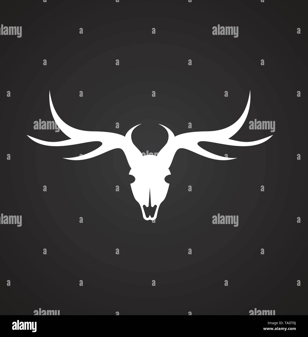 Animal skull icon on background for graphic and web design. Simple ...