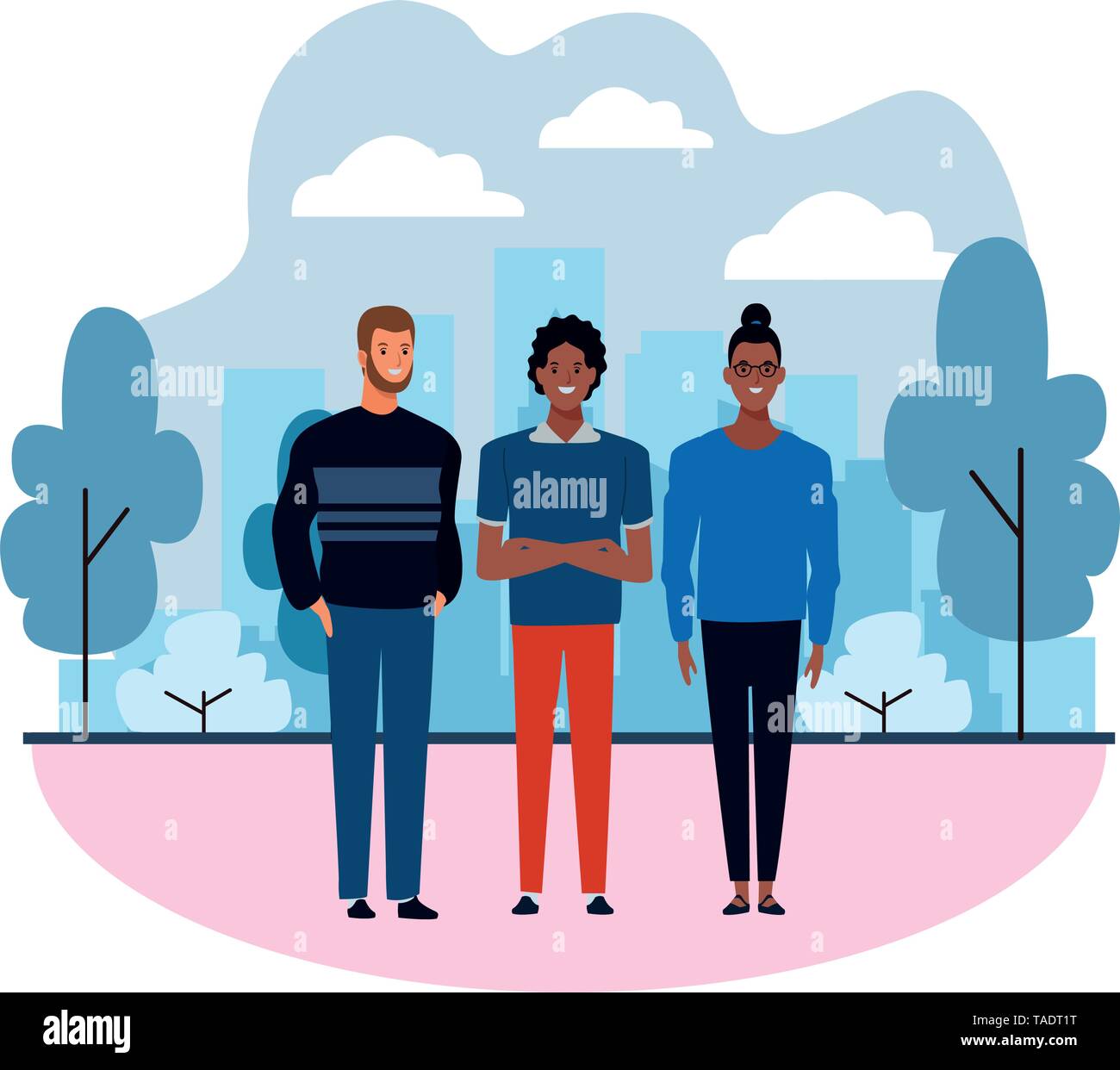 group of people avatar cartoon character Stock Vector Image & Art - Alamy