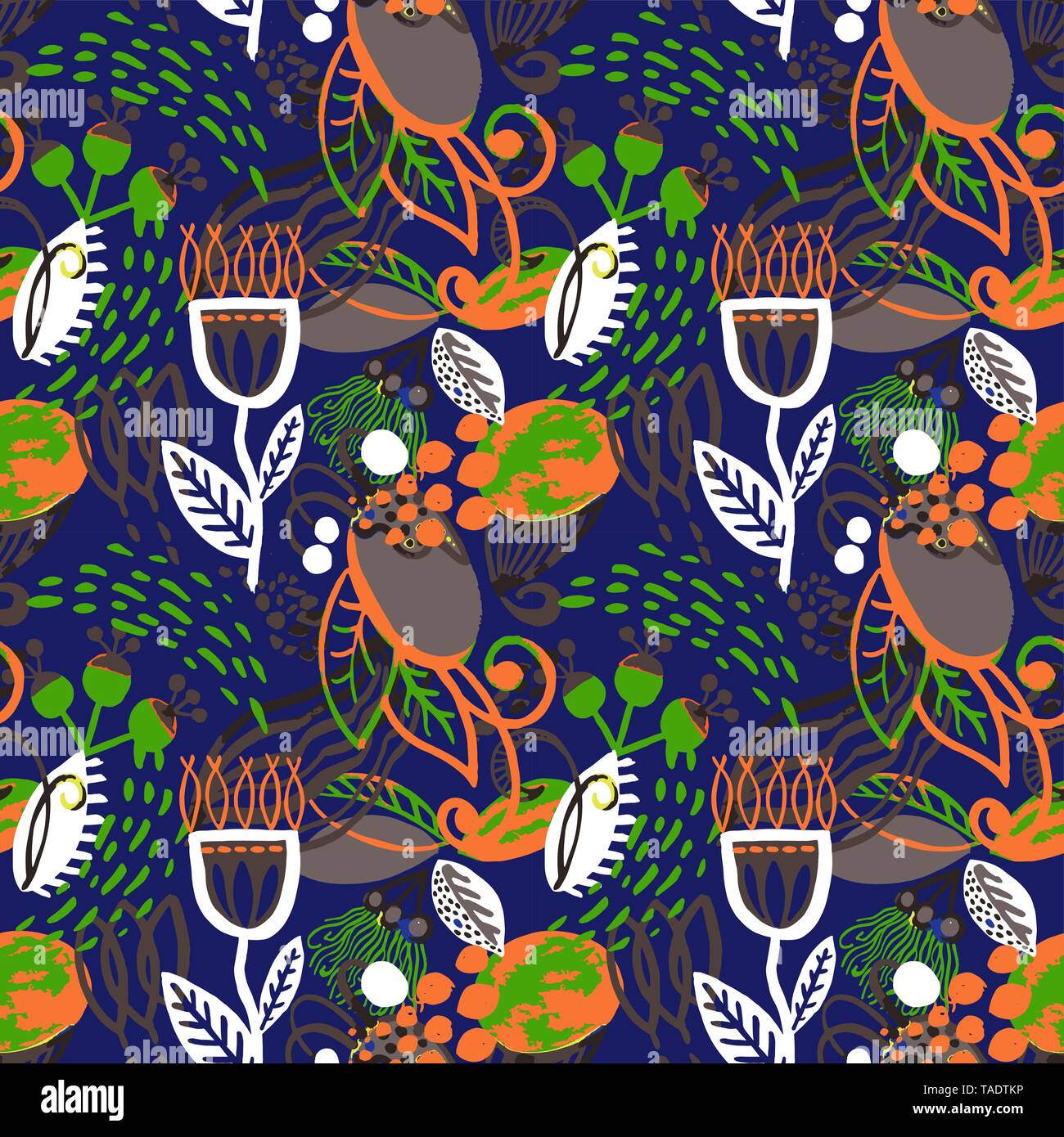 abstract hand painting seamless pattern, tile texture Stock Vector ...