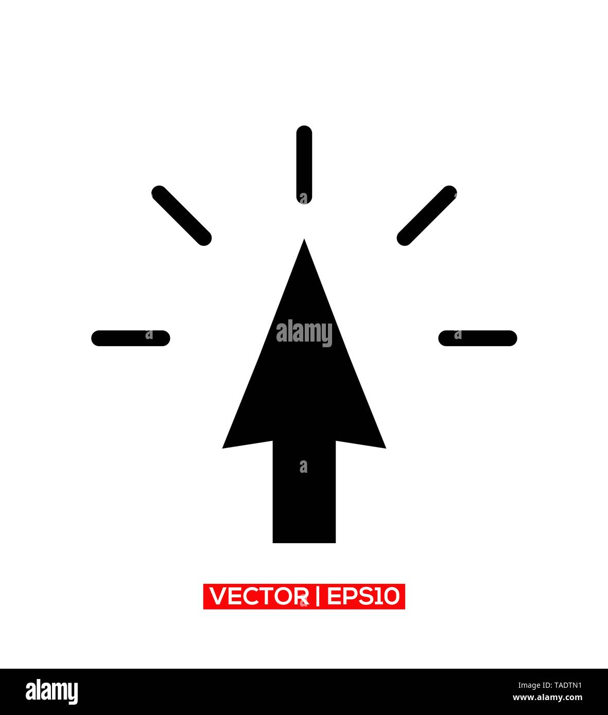 Click icon vector logo symbol or illustration Stock Photo - Alamy